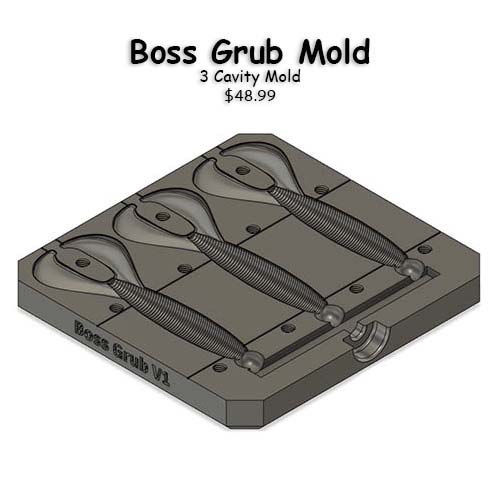 Boss Grub Molds - NGraves Bait Molds NGraves Bait Molds