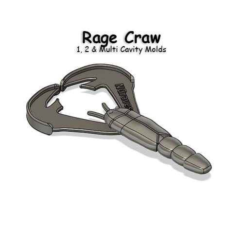 Rage Craw Mold - NGraves Bait Molds NGraves Bait Molds